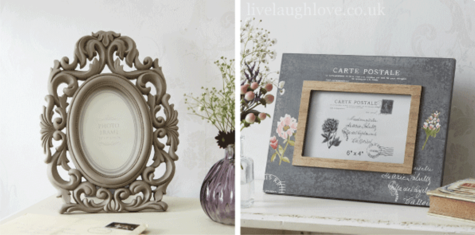 Shabby Chic - Vintage Inspired Photo Frames – LIVE LAUGH LOVE LIMITED
