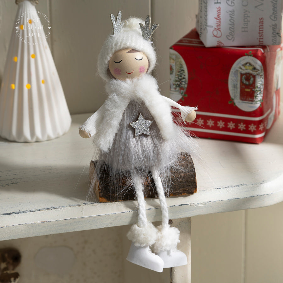 Whimsical Wooden Girl Shelf Sitter – LIVE LAUGH LOVE LIMITED