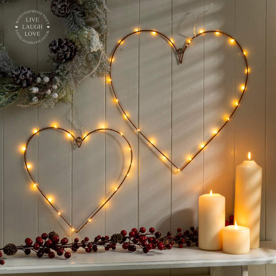 LED Heart-Shaped Christmas Light - Festive Ambiance – LIVE LAUGH LOVE ...