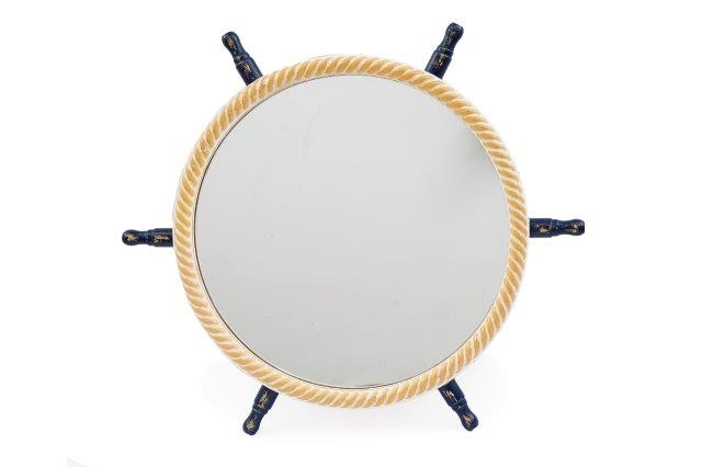 nautical ship wheel wall mirror - Coastal Decor – LIVE LAUGH LOVE LIMITED