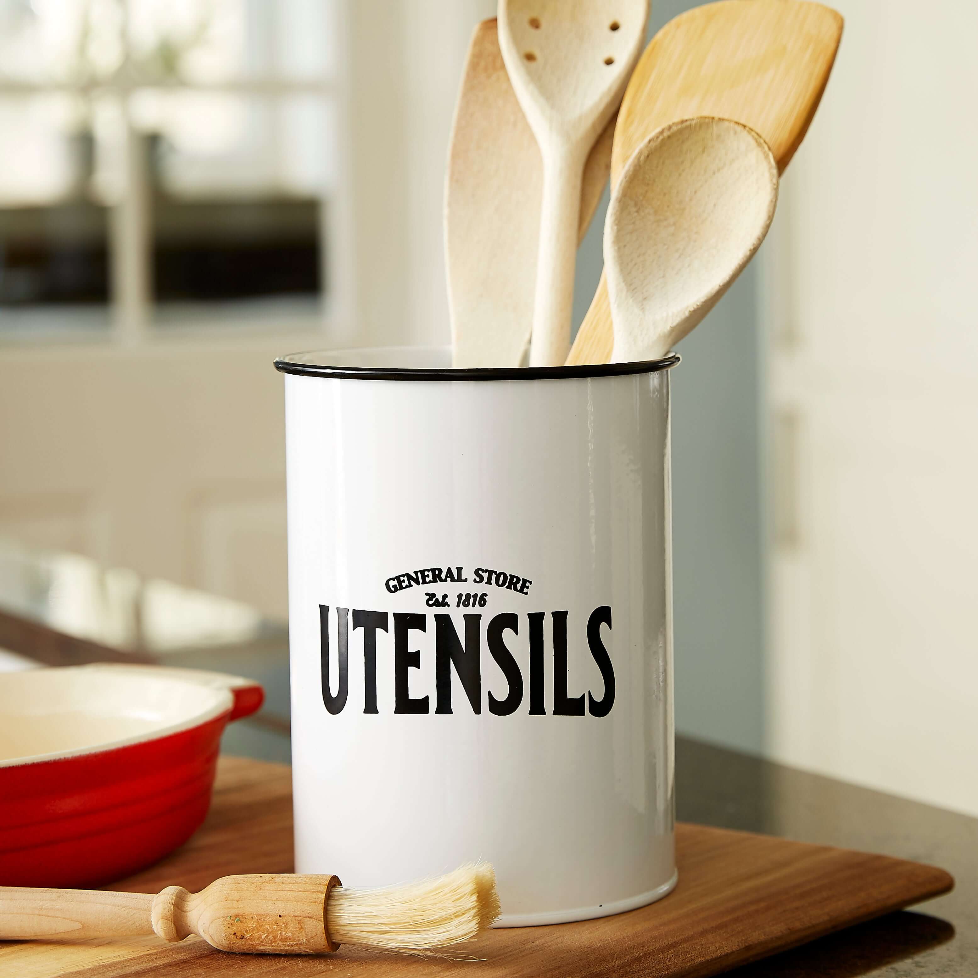 General Store Metal Utensils Holder – LIVE LAUGH LOVE LIMITED