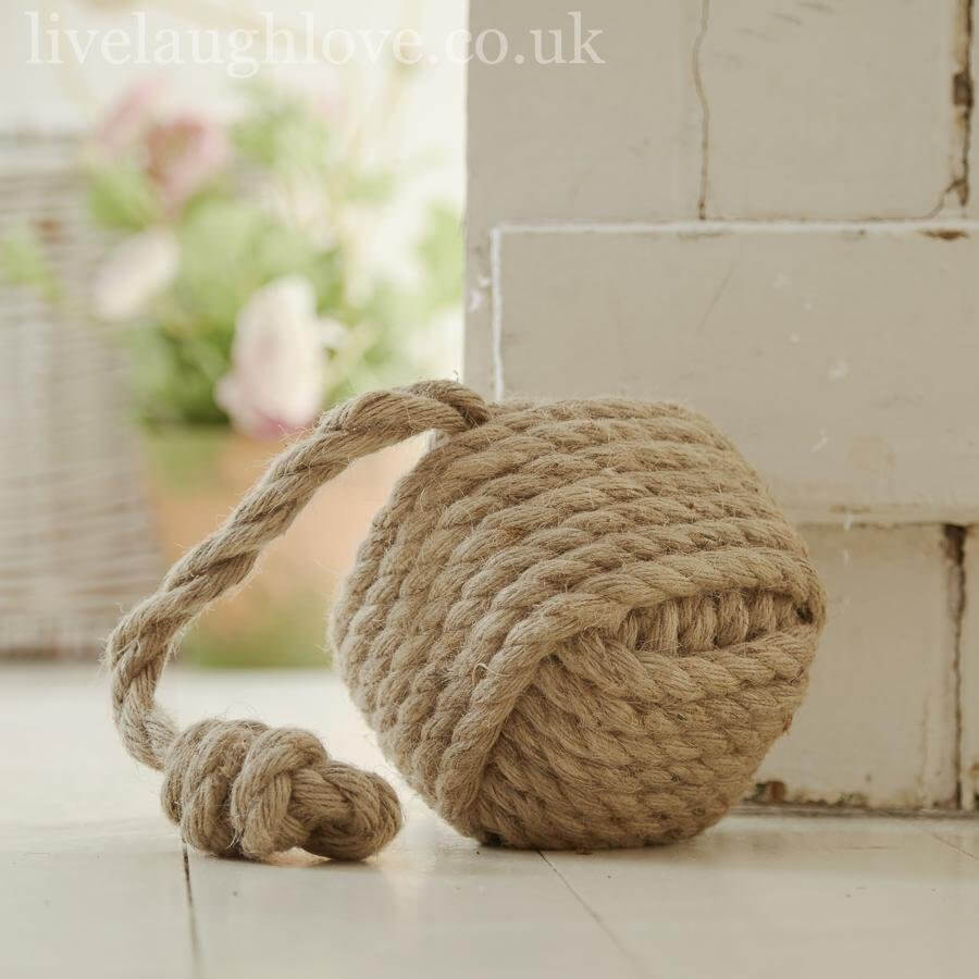 Square Rope Door Stop | live laugh love – LIVE LAUGH LOVE LIMITED