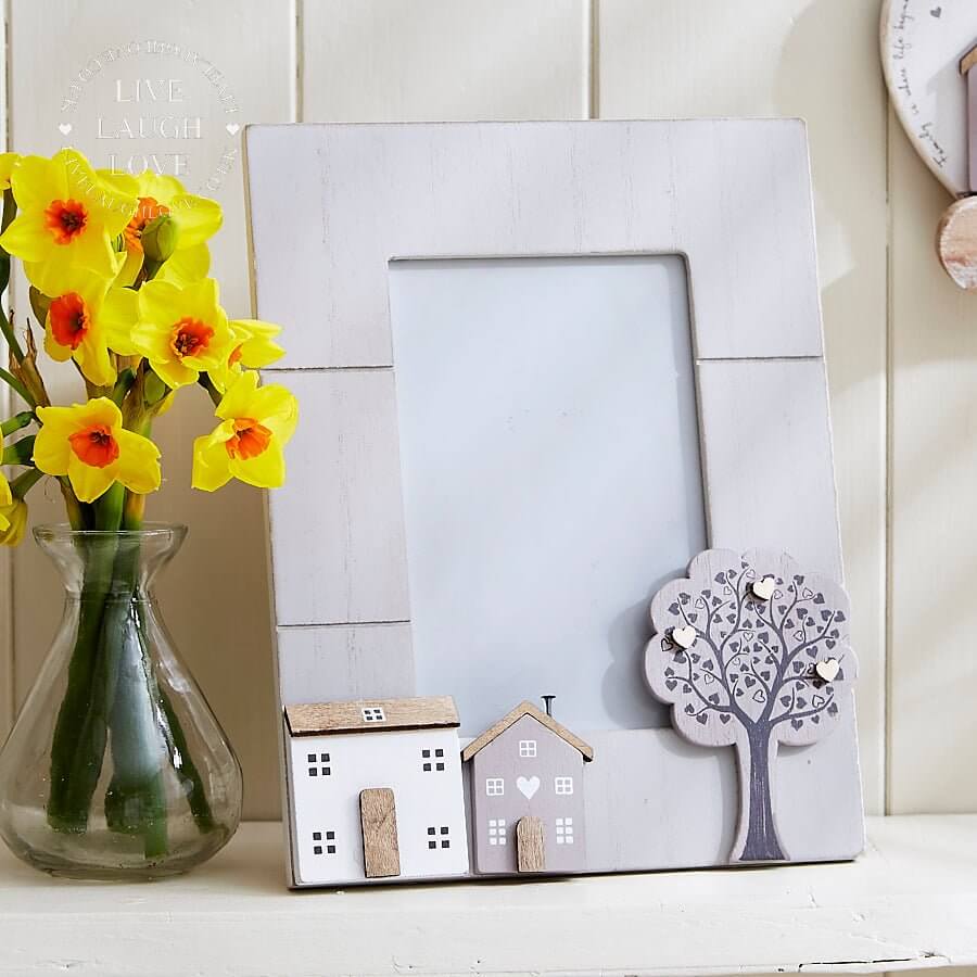 Wooden Houses Photo Frame – LIVE LAUGH LOVE LIMITED